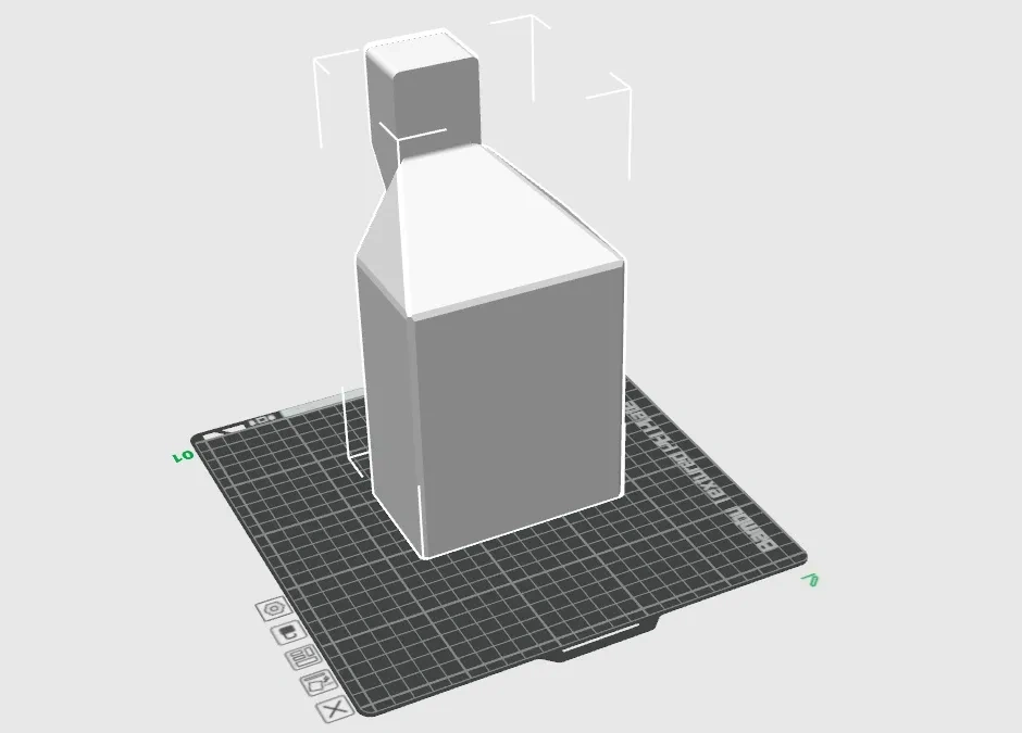 Enclosure Floor Model—Waste Chamber, Bambu Waste Bin Remixed by user ...