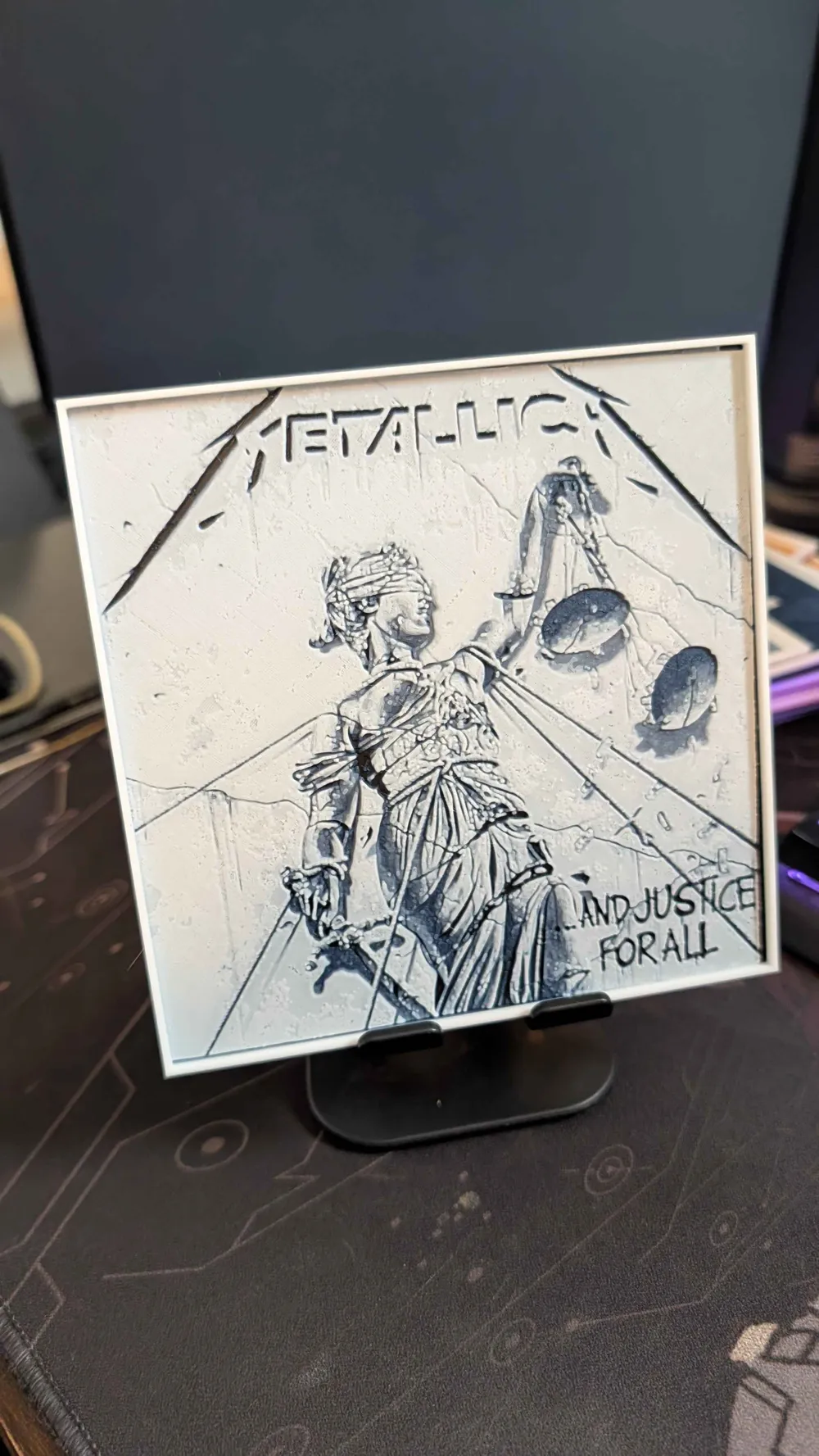 Metallica – ...And Justice For All (Album Art) - Free 3D Print Model ...