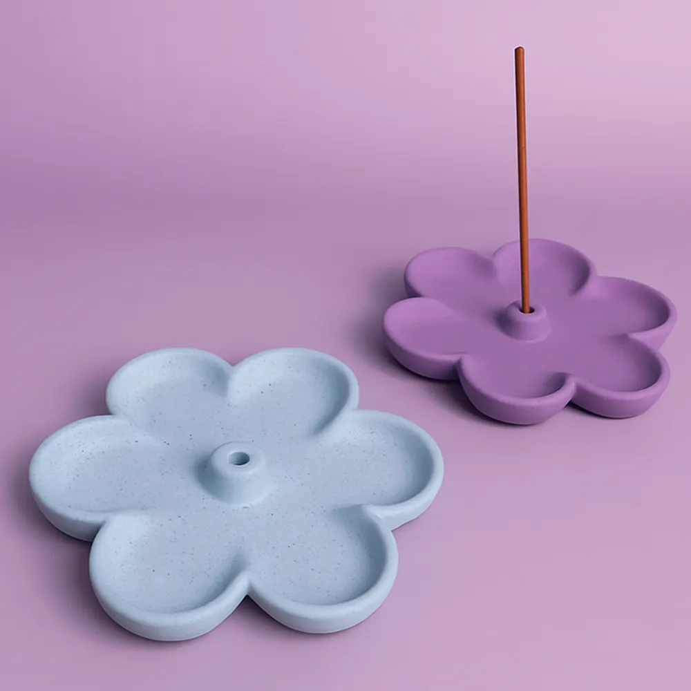 daisy flower shaped incense holder - Free 3D Print Model - MakerWorld