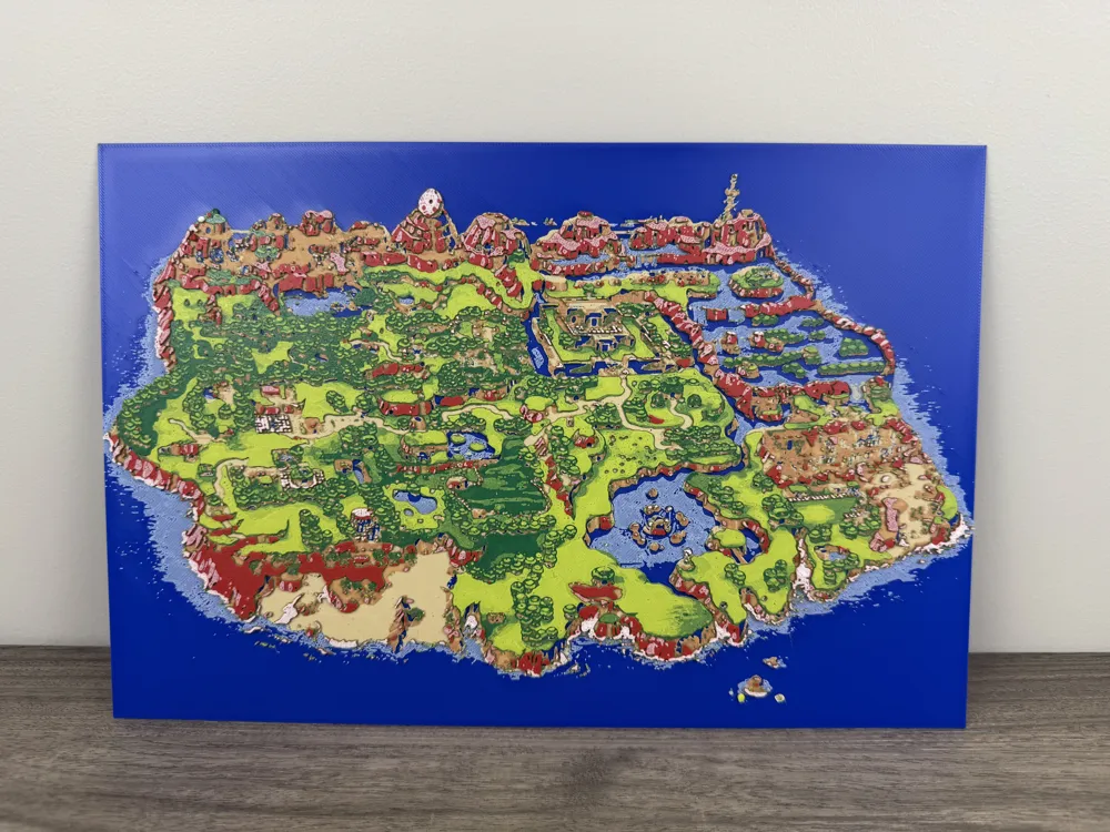 Legend of Zelda - Links Awakening - Map - Free 3D Print Model - MakerWorld
