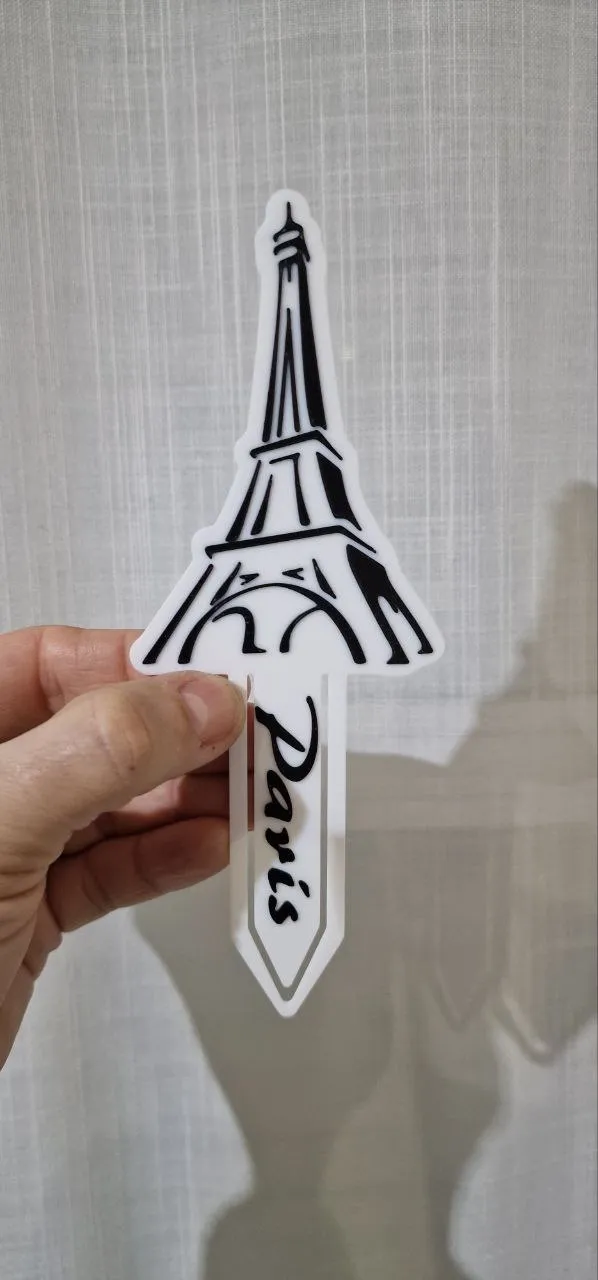 bookmark PARIS Marcador de libros PARIS - Modelo de impresión 3D ...