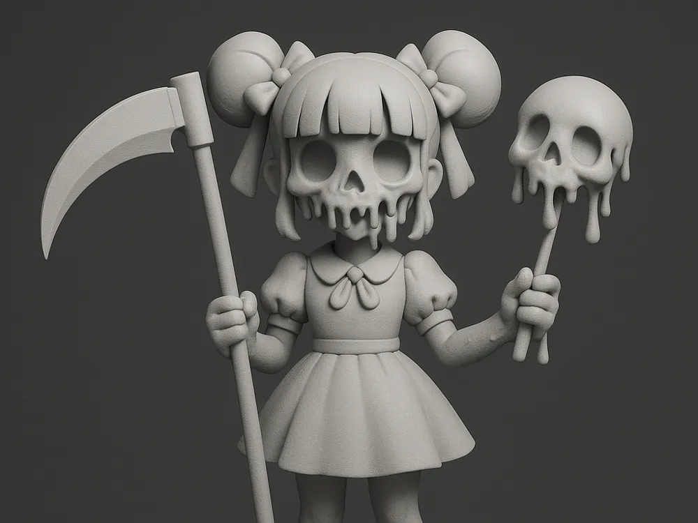 Lolli Death Girl - Free 3D Print Model - MakerWorld