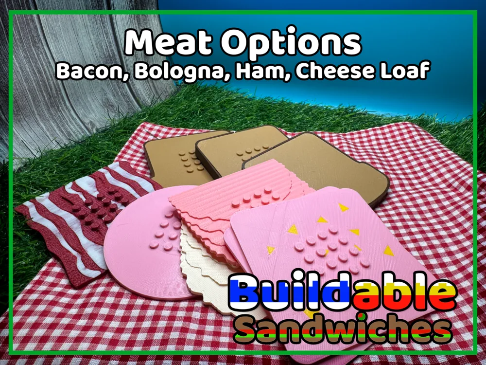 Buildable Sandwich Playset - Peg style connector by Subton - MakerWorld