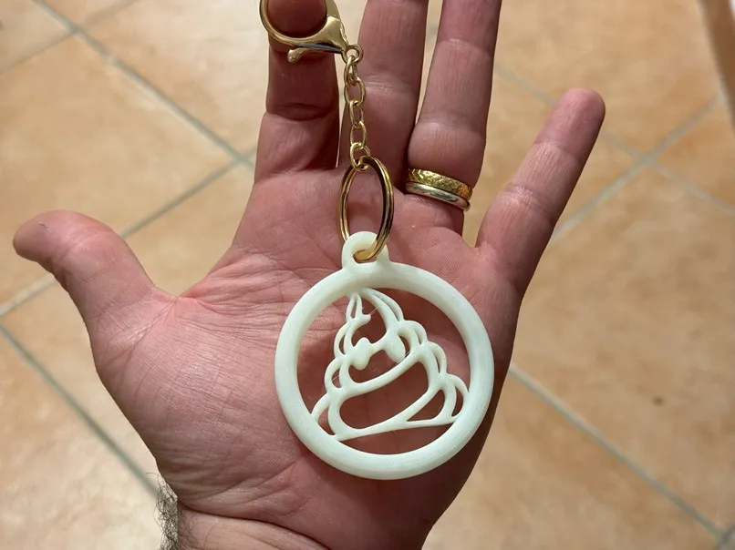 Funny Keychain in the Shape of Shit - No support by Danrusso - MakerWorld