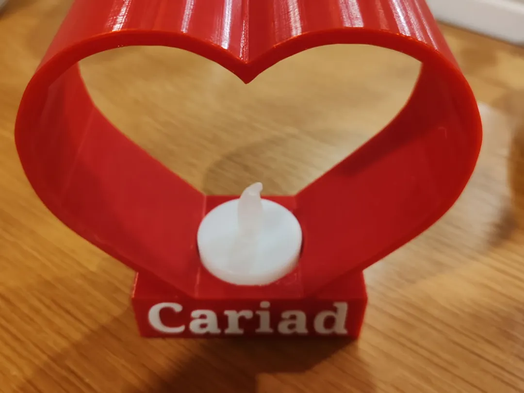 Cariad tealight holder - Free 3D Print Model - MakerWorld