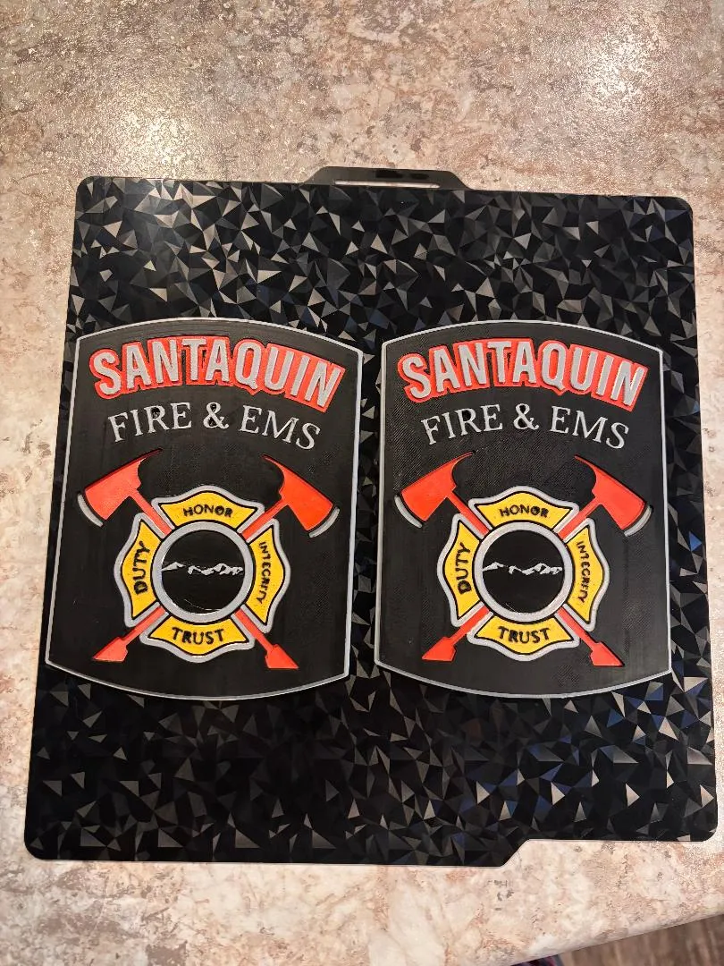 Santaquin Fire Department Uniform patch - Free 3D Print Model - MakerWorld