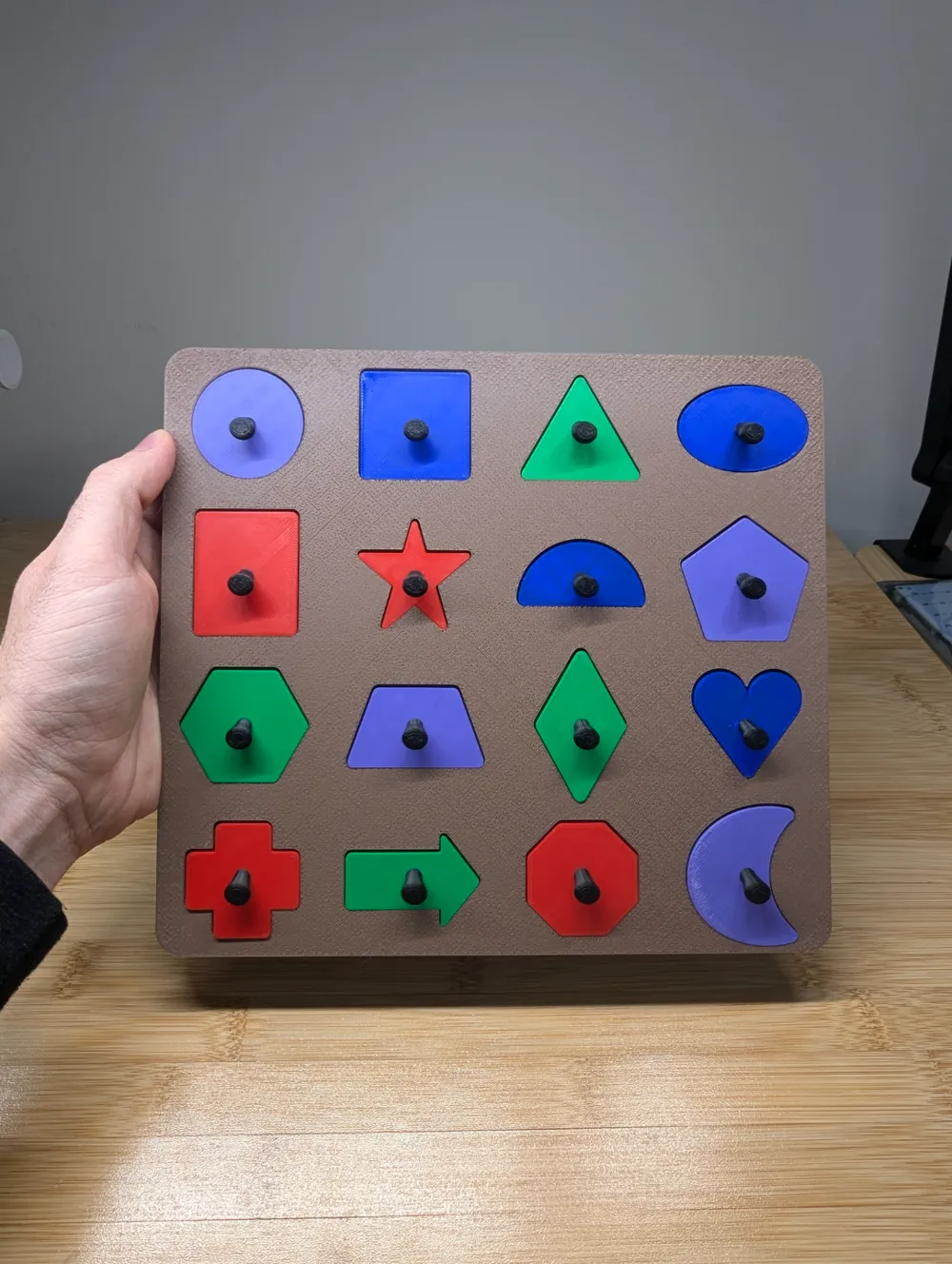 Interactive Shape Peg Puzzle for Kids by OP Design MakerWorld: Download ...