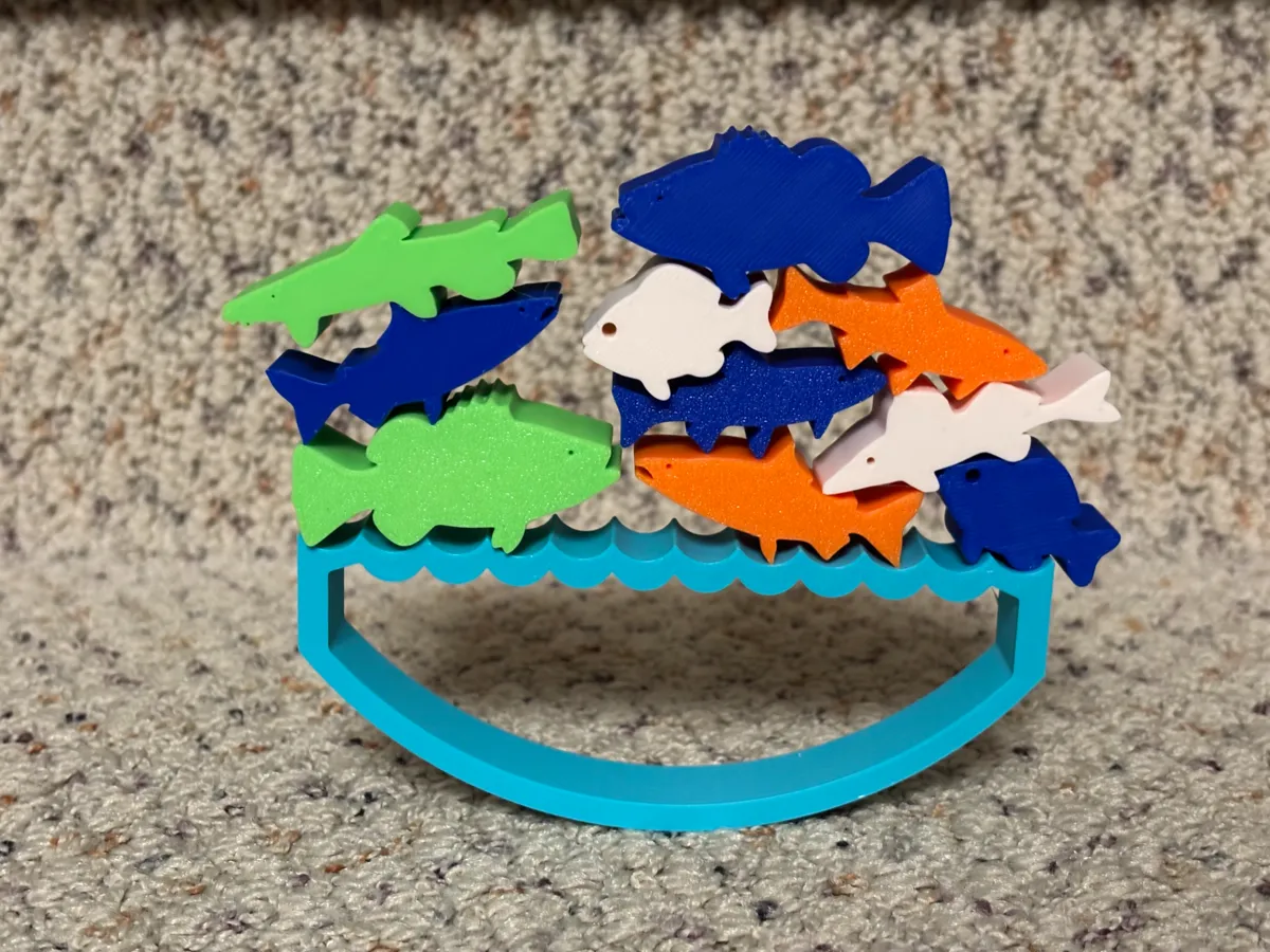 Fish Overboard Game - Free 3D Print Model - MakerWorld