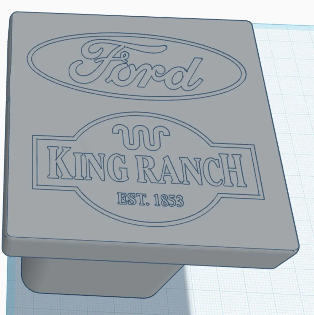 FORD KING RANCH THEMED TRAILER HITCH PLUG by tundra3866cda MakerWorld ...