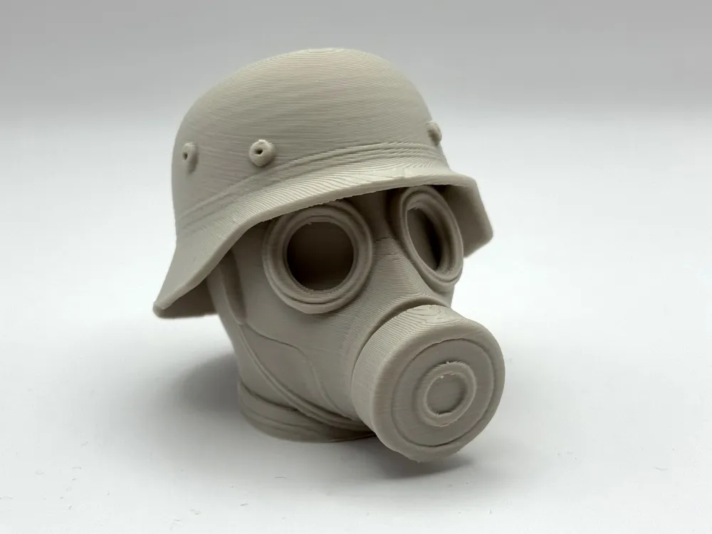Gas Mask Head with Helmet by Stigern MakerWorld: Download Free 3D Models