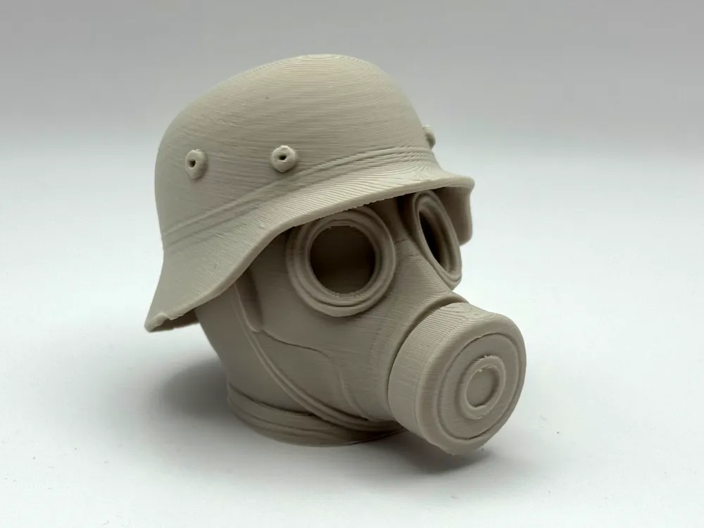 Gas Mask Head with Helmet by Stigern MakerWorld: Download Free 3D Models