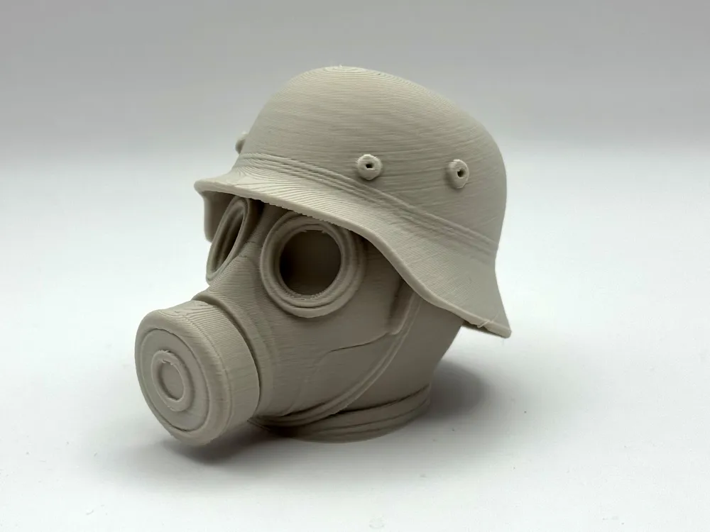 Gas Mask Head with Helmet by Stigern MakerWorld: Download Free 3D Models