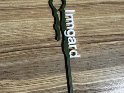 Glass Name Tag Erik-Jan and Laura - Free 3D Print Model - MakerWorld