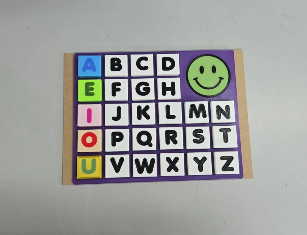 ALPHABET matching game - Free 3D Print Model - MakerWorld