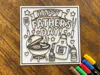 Father's Day coloring page - Free 3D Print Model - MakerWorld