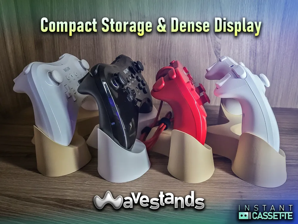 Nintendo Wii Classic Pro Controller Stand by InstantCassette MakerWorld ...