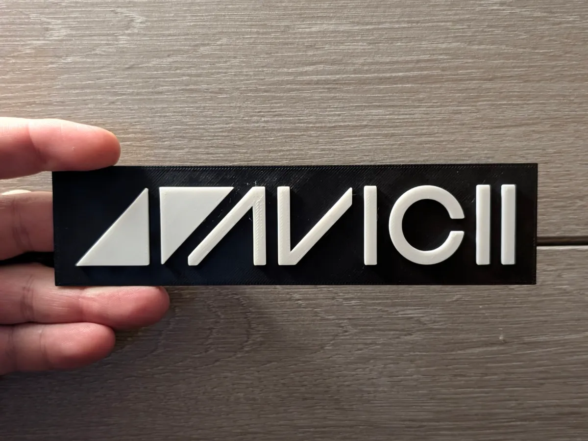 AVICII logo hanging sign plaque - Free 3D Print Model - MakerWorld