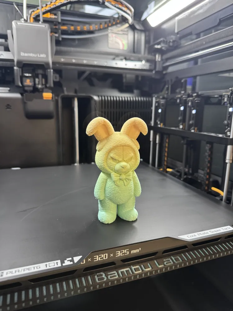 Grumpy Easter Bear Standing - Free 3D Print Model - MakerWorld