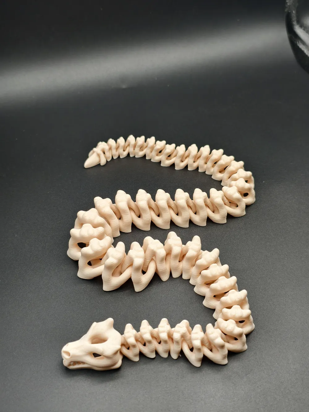 bone snake, no supports, snake, toy - Free 3D Print Model - MakerWorld