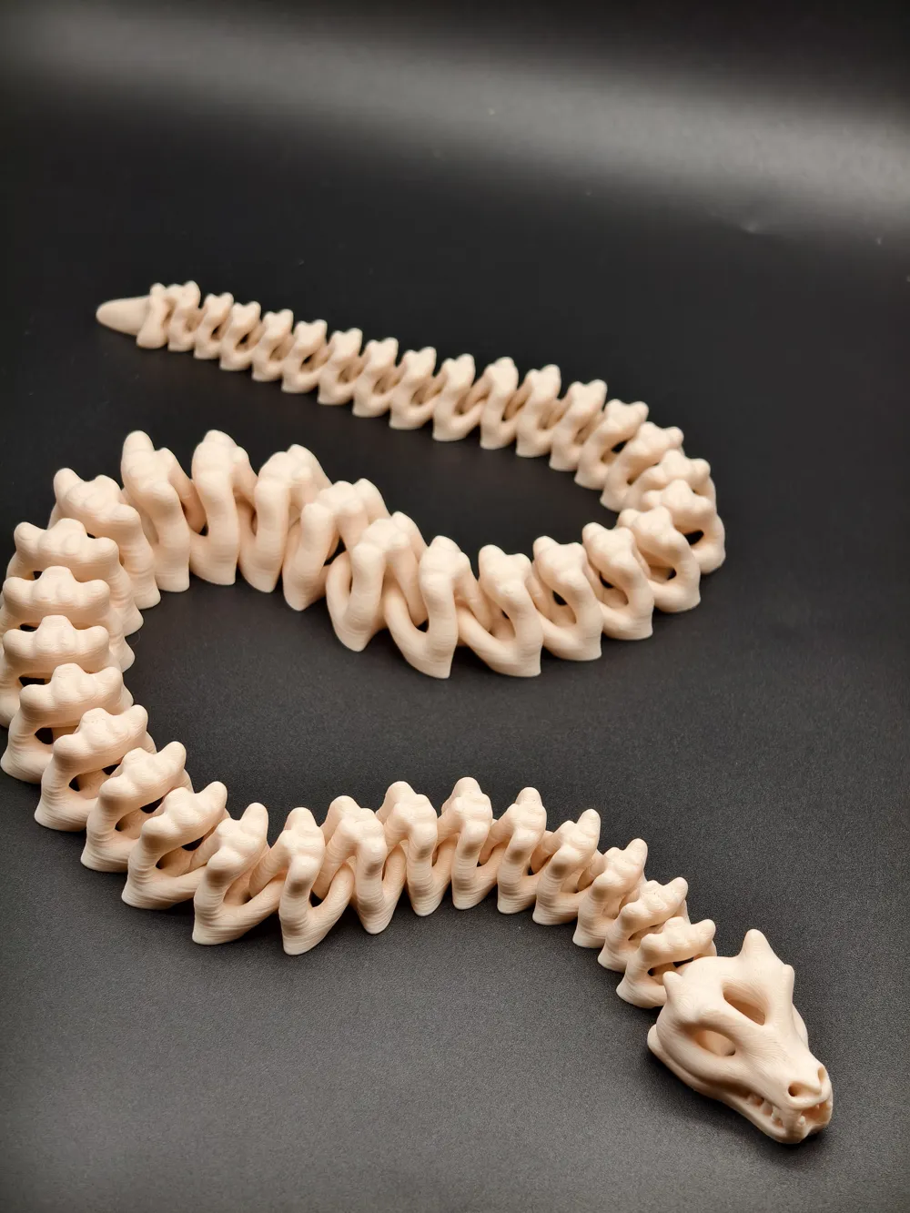 bone snake, no supports, snake, toy - Free 3D Print Model - MakerWorld