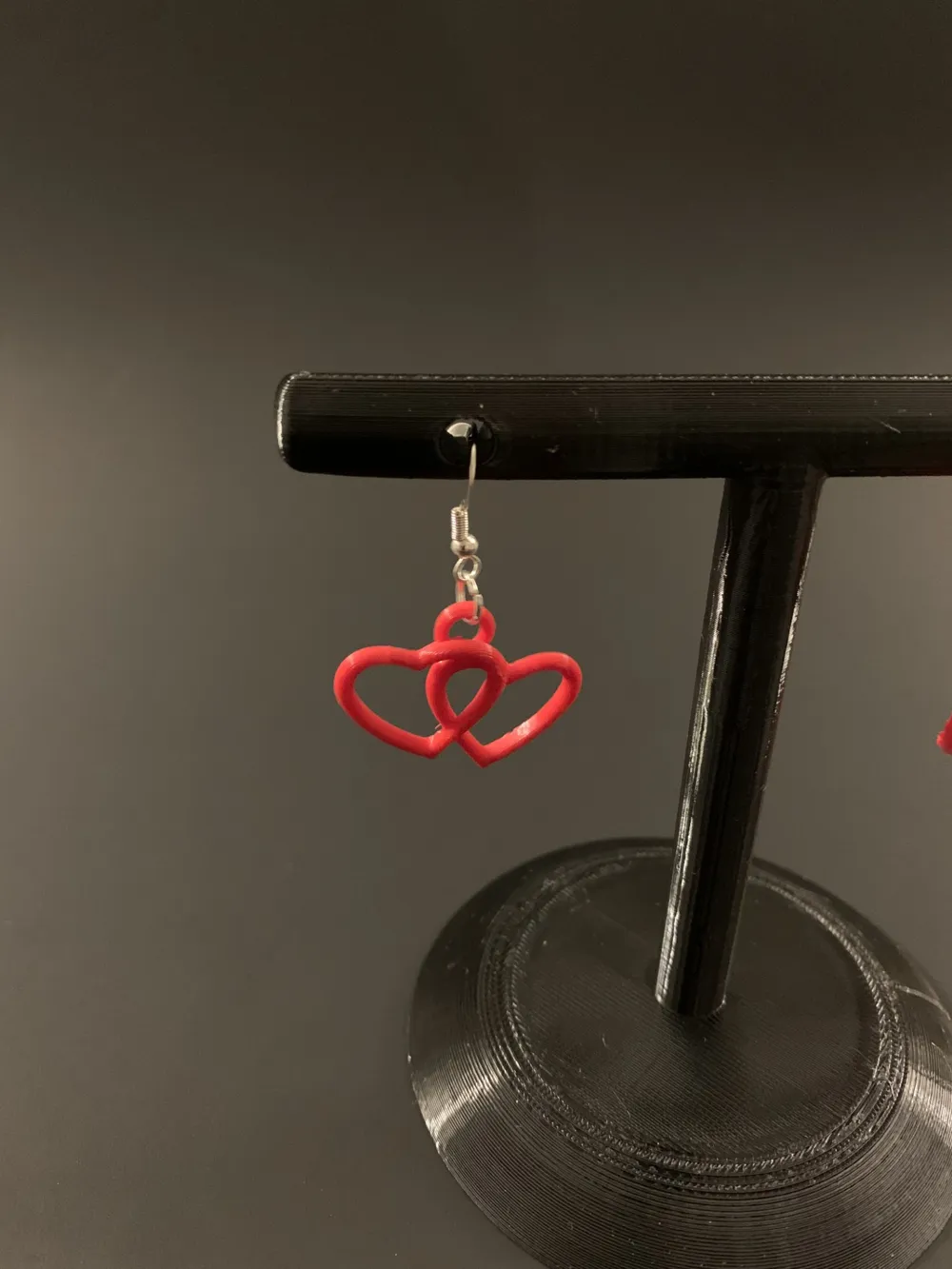Double Heart Earing Set - Free 3D Print Model - MakerWorld