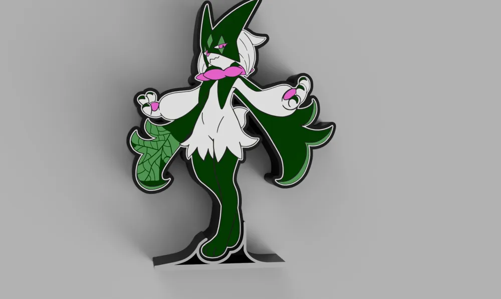 Pokemon Maskagato Pokedex 908 Lightbox by Pfandwert - MakerWorld