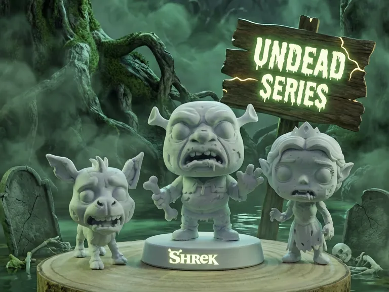 Shrek - Undead Series Chibis - Free 3D Print Model - MakerWorld