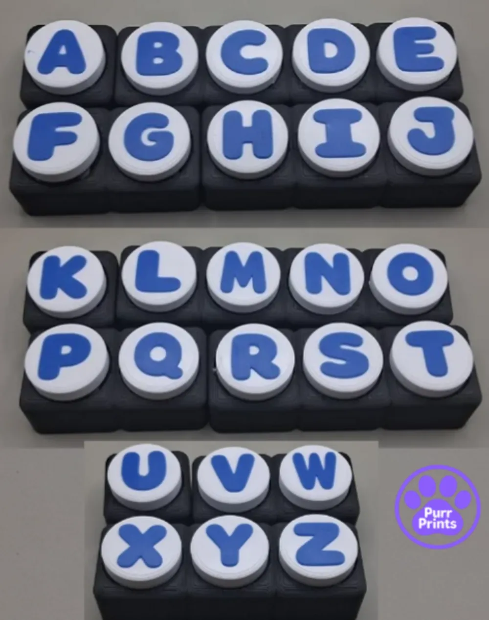 Alphabet Clicker Pack – A–Z Learning Fidgets - Free 3D Print Model ...