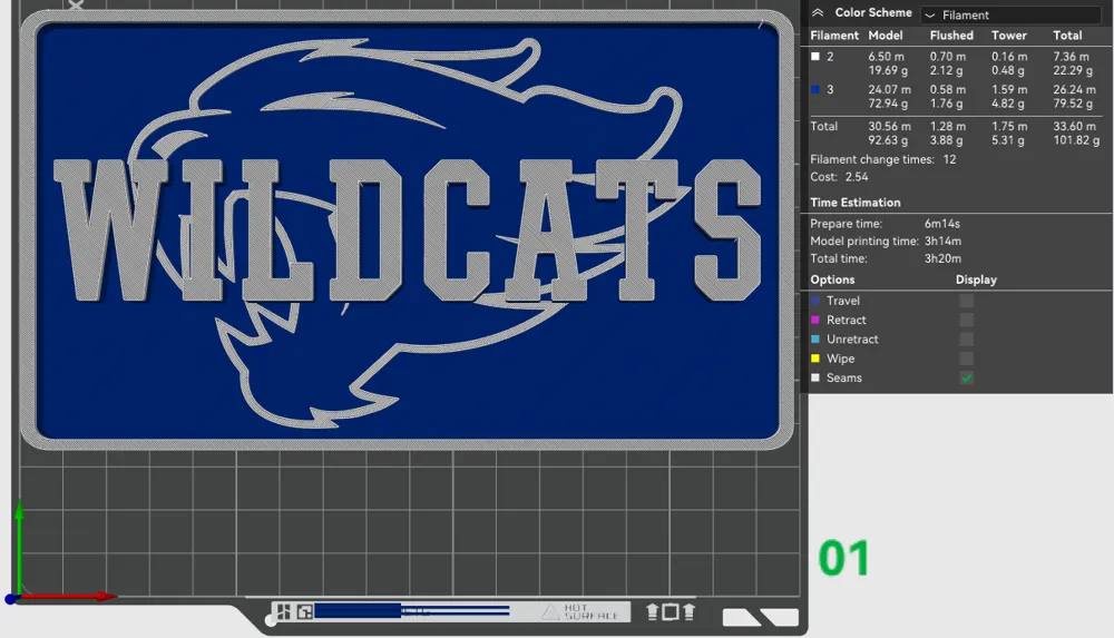 Kentucky Wildcats Logo Sign - Free 3D Print Model - MakerWorld