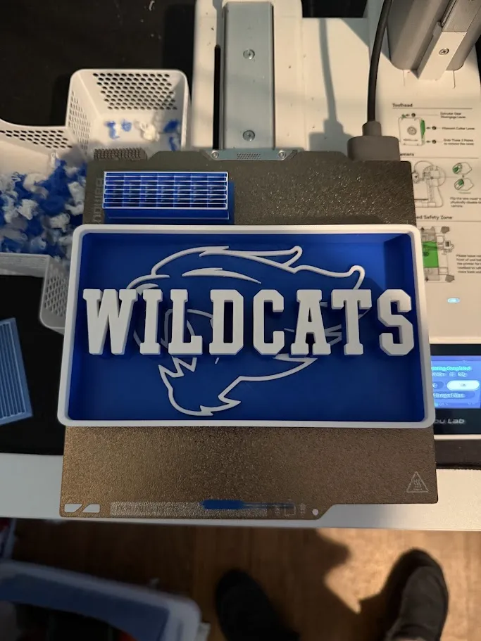 Kentucky Wildcats Logo Sign - Free 3D Print Model - MakerWorld