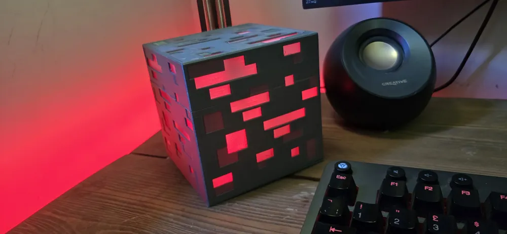 MINECRAFT ORE USB RGB DESK LAMP by DT3D_PR1NT MakerWorld: Download Free ...