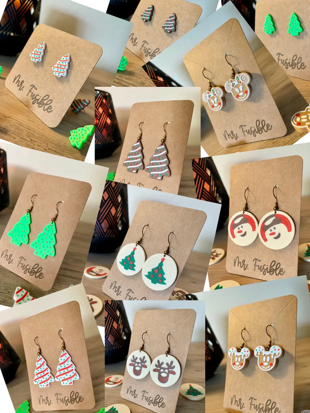 LIttle Debbie Christmas Tree Cake Stud Earrings by Mr.Fusible ...