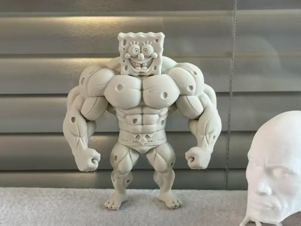 Super Muscular SpongeBob Devil Muscle SpongeBob - Free 3D Print Model ...