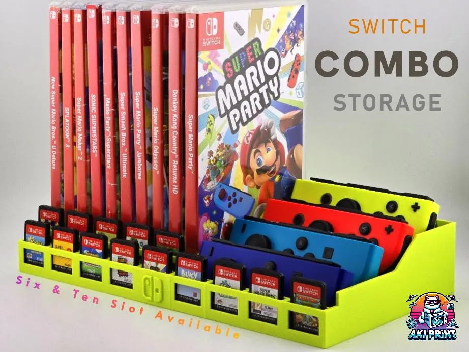 Nintendo Switch Combo Game Storage by AkiPRINT MakerWorld: Download ...