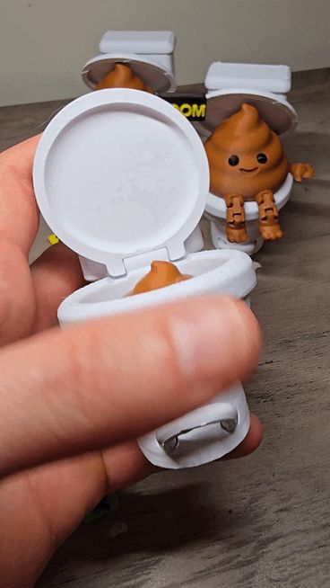 Cute Toilet Poop Buddy Set – Clicker, Storage! by Spandolage3D ...
