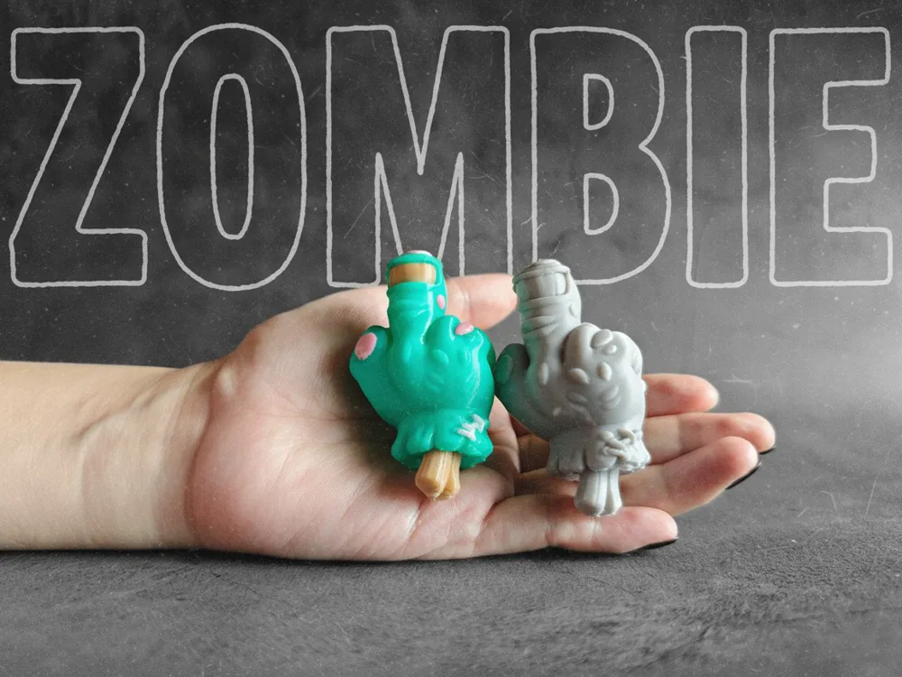 Zombie Hand Gesture 2 Keychain Phone Charm Bag Pendant (AMS version ...