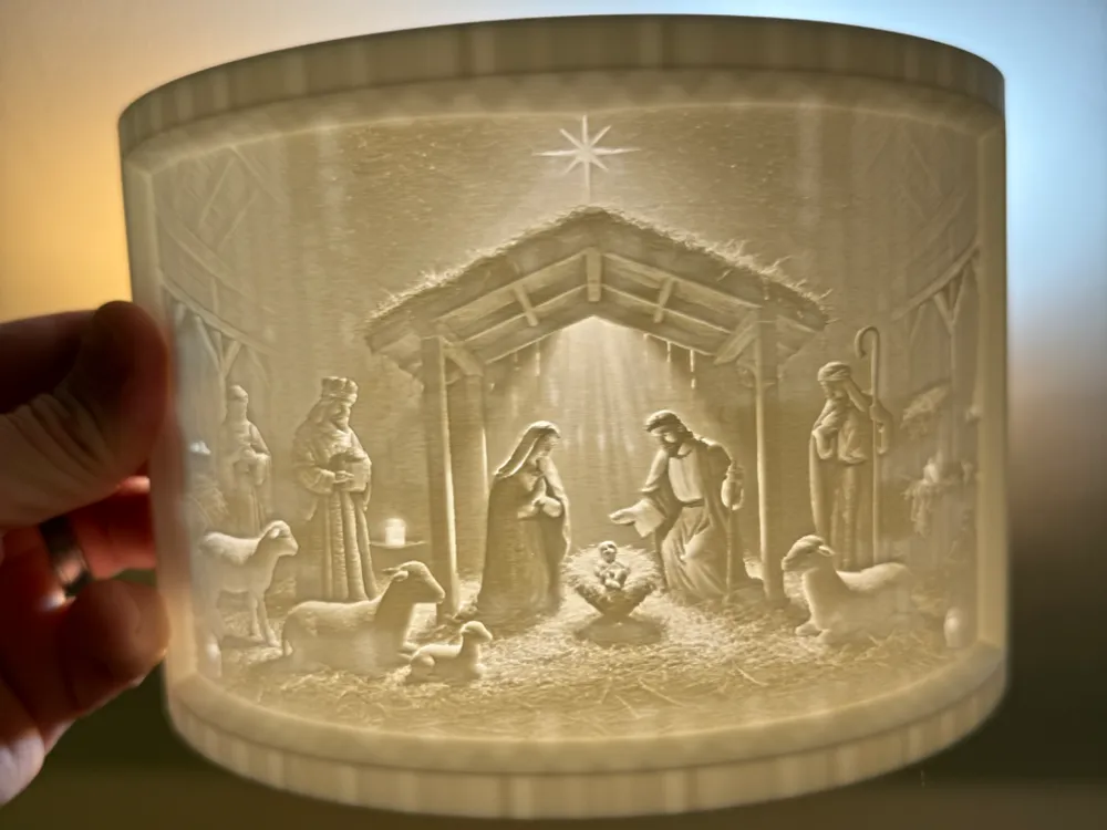 Another Christmas Nativity Scene - Tea Light by DB Print3d - MakerWorld