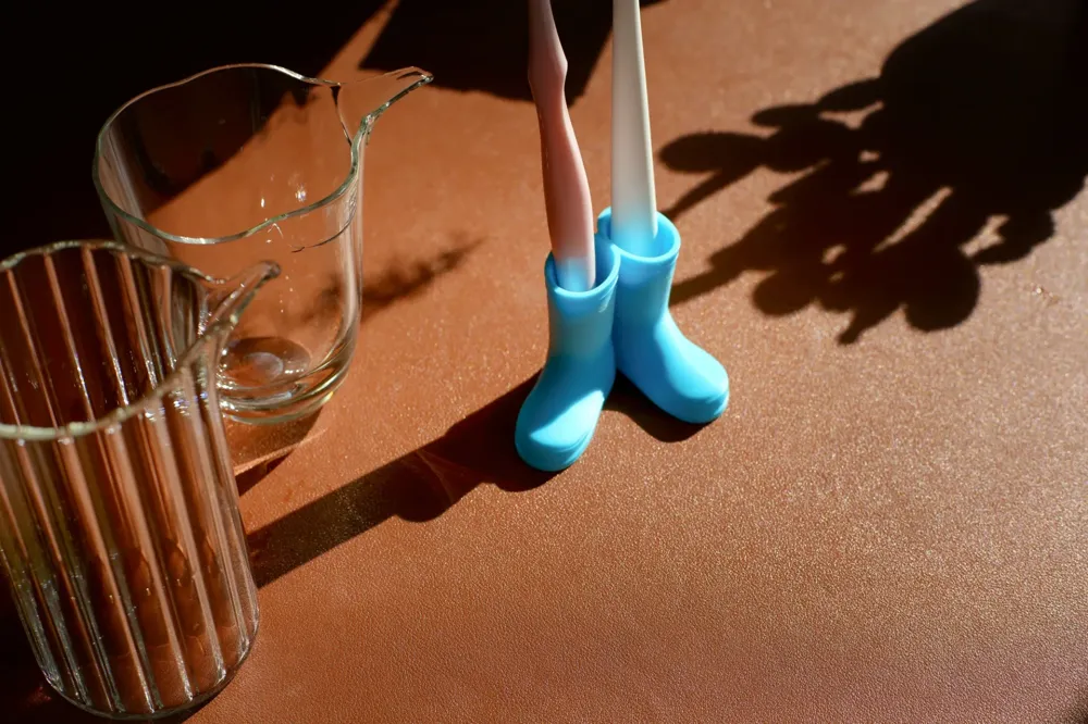 Couple's Toothbrush Holder – Little Rain Boots by 摩灯陈饰 - MakerWorld