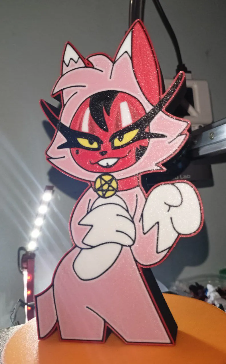 Millie the Cat Lightbox Hazbin Hotel Helluva Boss by Alegiro - MakerWorld