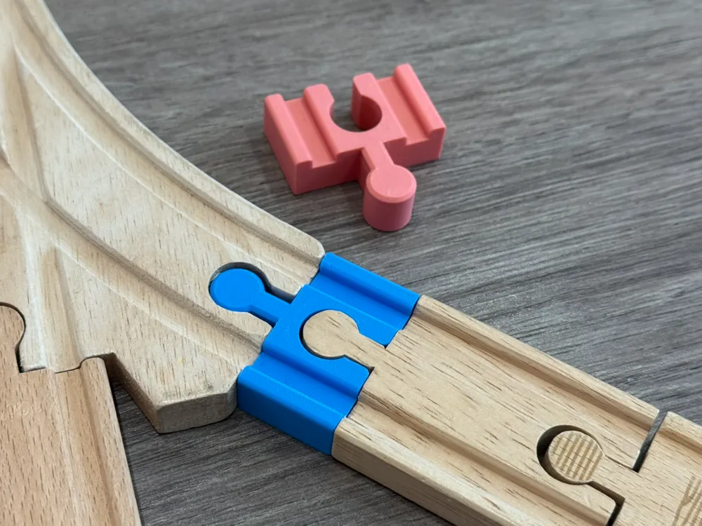 Wooden Train Track Connector M:F by Marto MakerWorld: Download Free 3D ...
