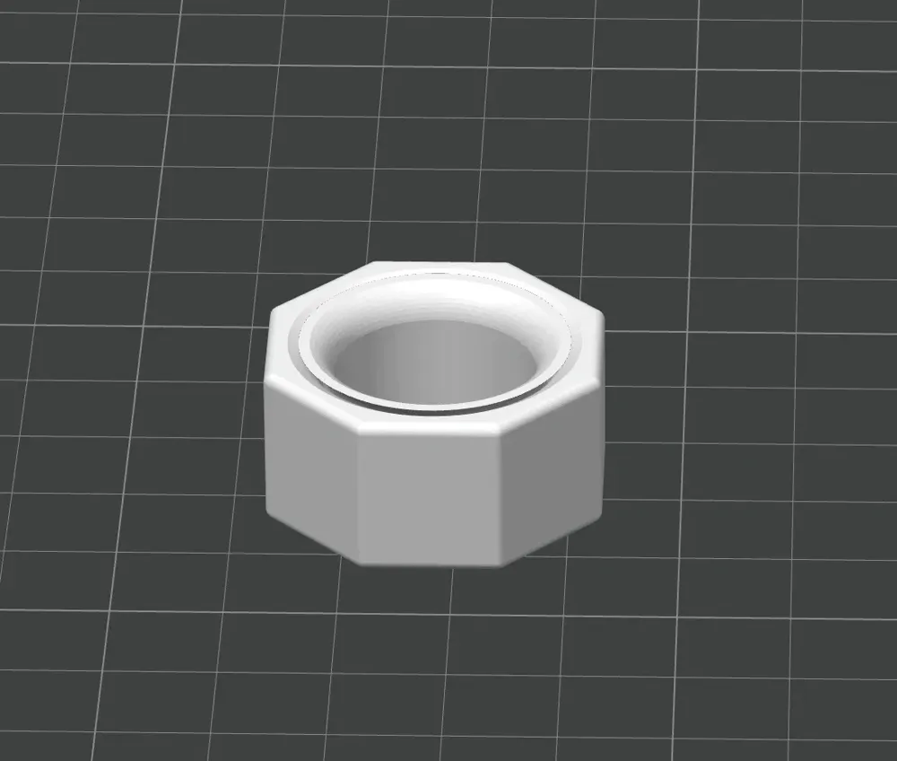 Octagonal Rotating Fidget Ring by LanFan - MakerWorld