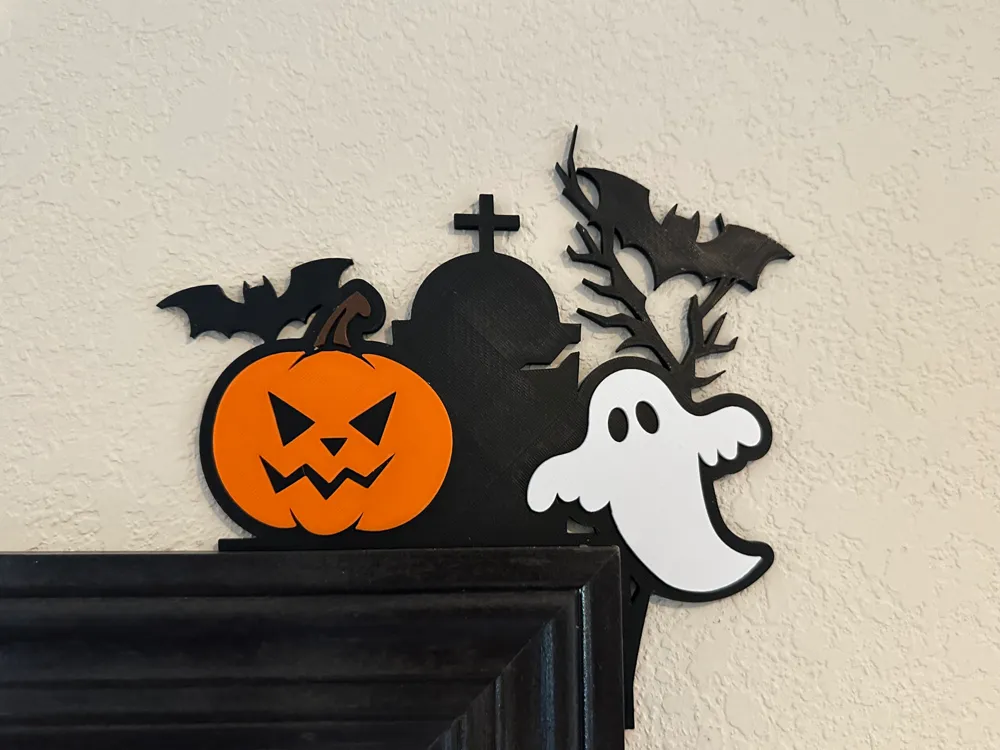 Halloween Pumpkin Ghost Door Corner by H & R 3D MakerWorld: Download ...
