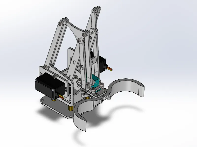 High Torque Servo Robotic Arm by Tong MakerWorld: Download Free 3D Models