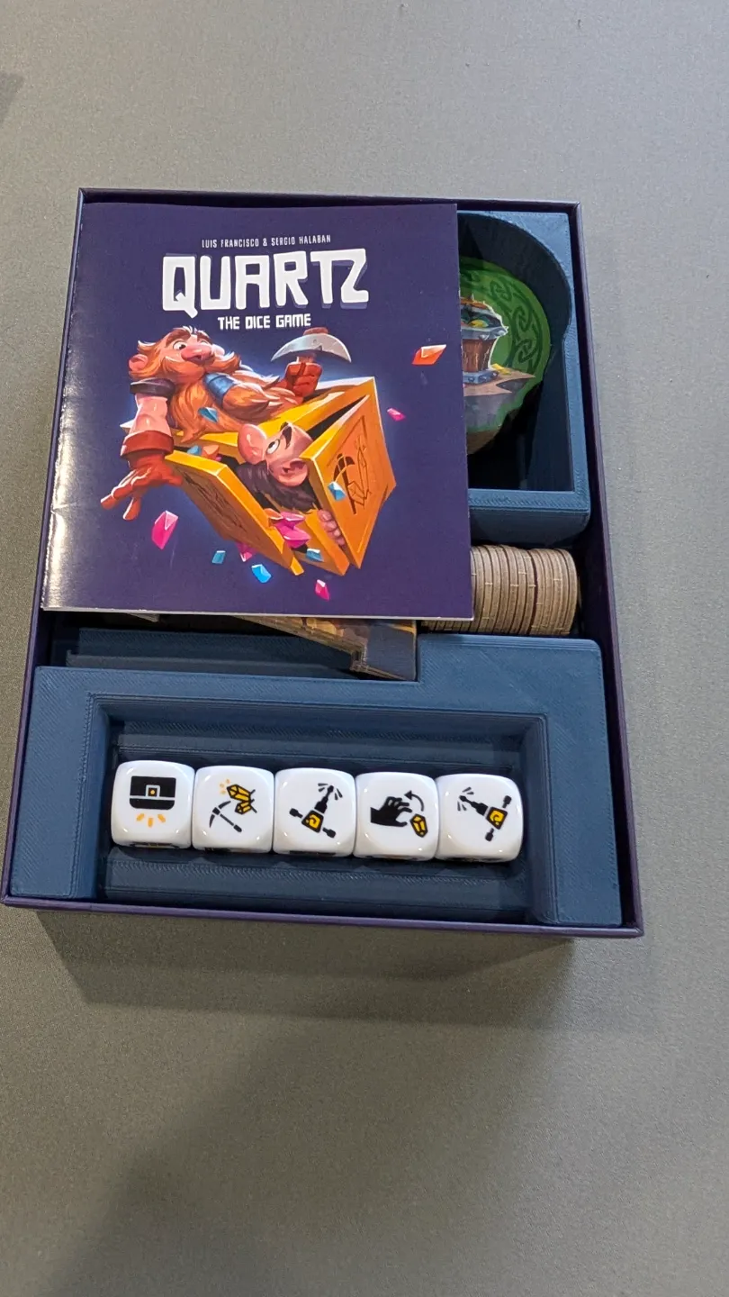 Quartz Dice Game Insert by scuzzy19 - MakerWorld
