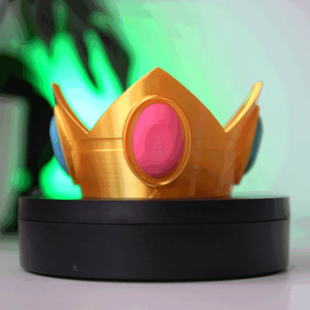 Princess Peach Crown (NO AMS) - Free 3D Print Model - MakerWorld