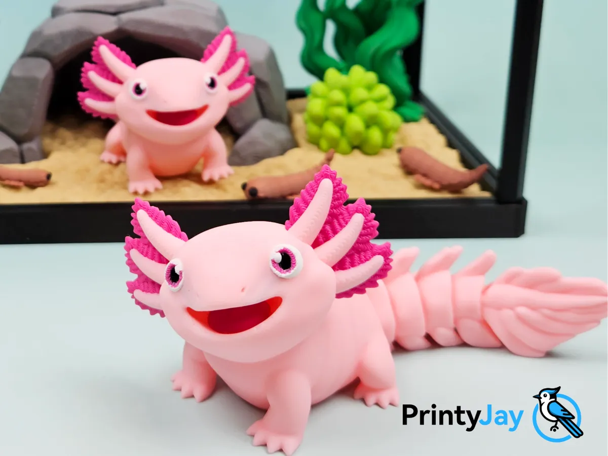 Mexican Axolotl - Free 3D Print Model - MakerWorld