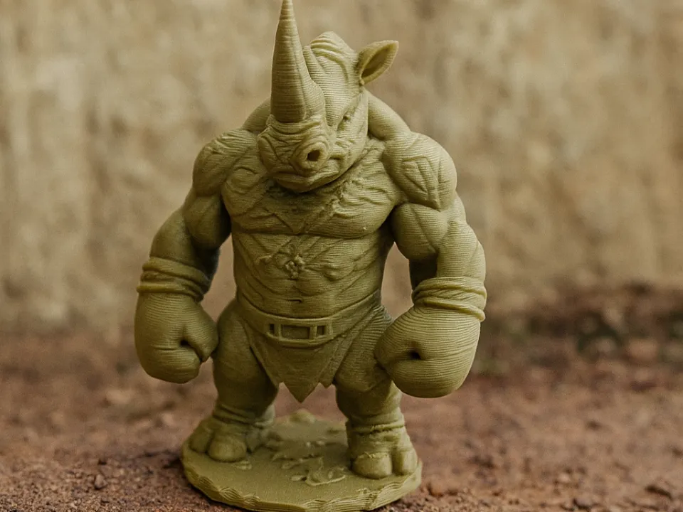 The Iron Rhino Warrior by Go3D MakerWorld: Download Free 3D Models