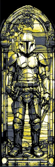 Fan Art Set of 3 Bookmarks - Star Wars Stained Glass Windows ...