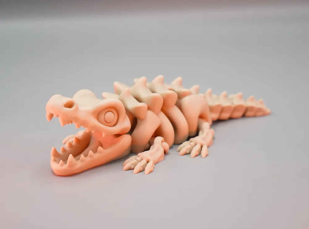 Articulated skeletal Croc - Free 3D Print Model - MakerWorld