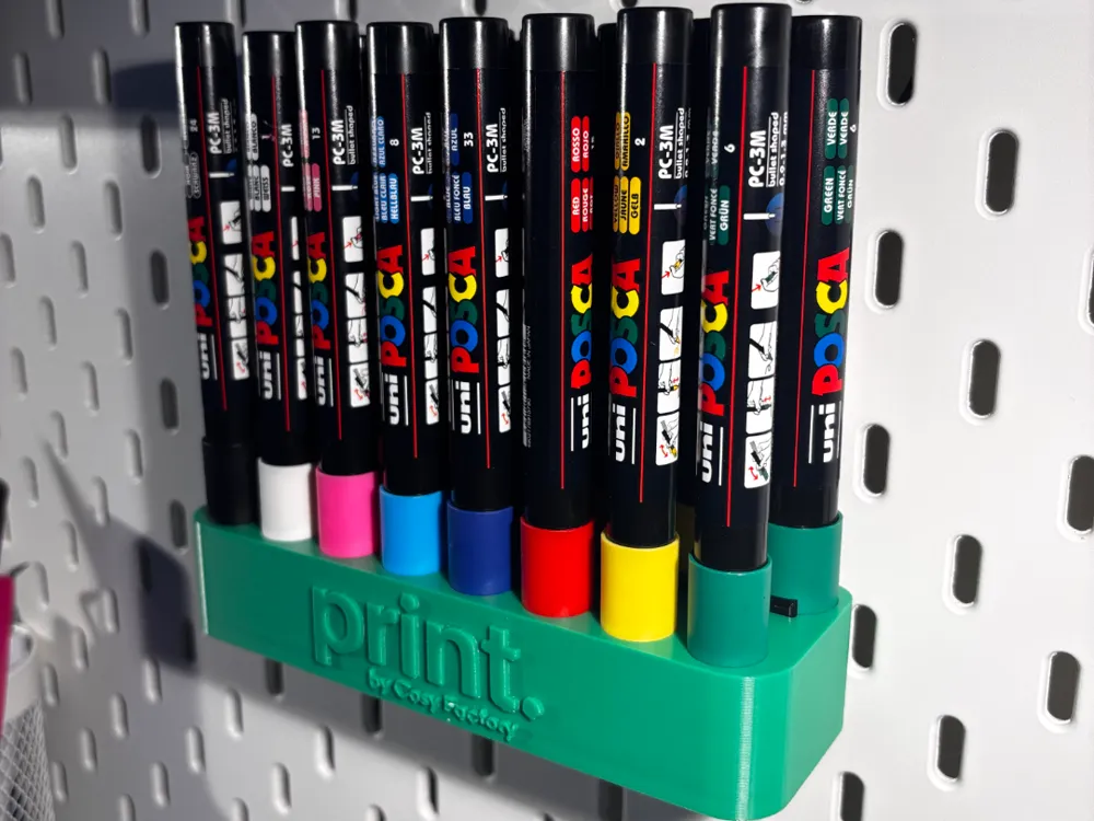 POSCA Marker 3M/5M Holder for Skadis (IKEA) by Cosy Factory - MakerWorld